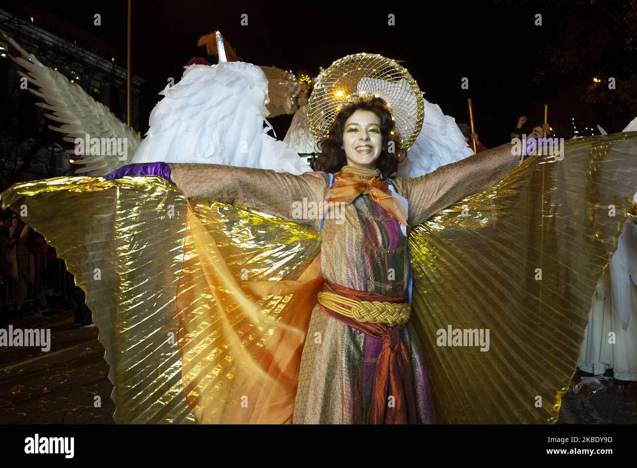 A view of the Three Wise Men parade in Madrid, Spain, 05 January 2020 ...