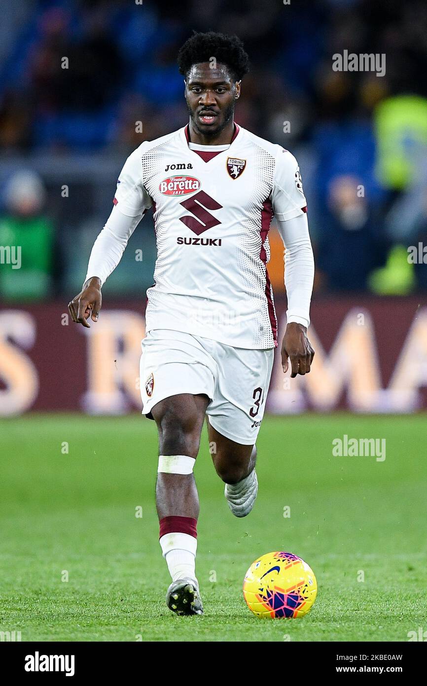 Ola Aina of Torino FC during the Serie A match between AS Roma and ...