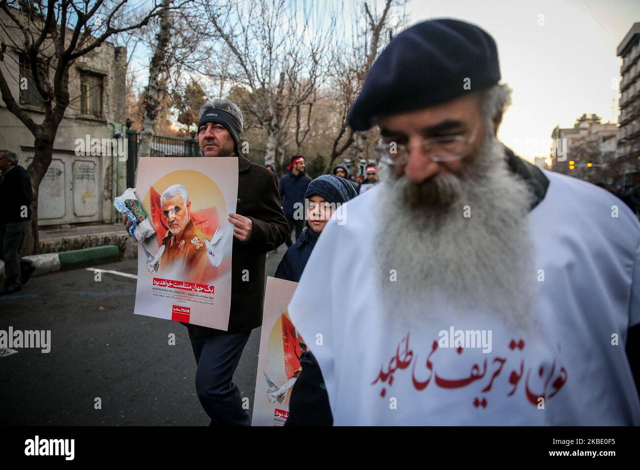 People take part in the funeral procession of IRGC Quds Force commander ...