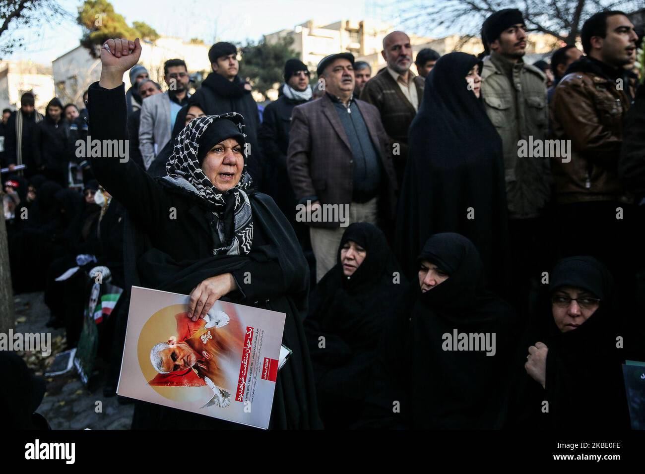 People take part in the funeral procession of IRGC Quds Force commander ...