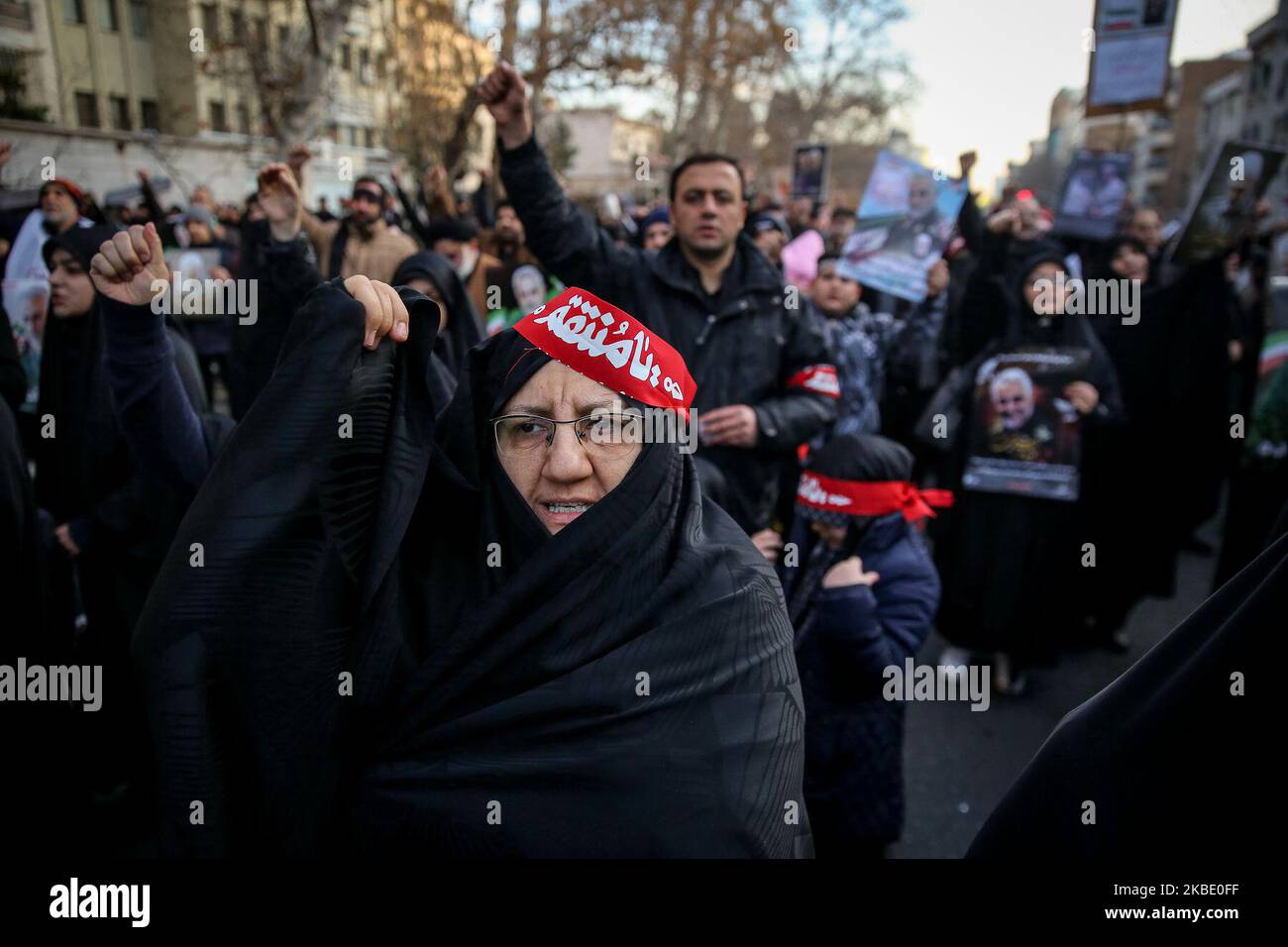 People take part in the funeral procession of IRGC Quds Force commander ...