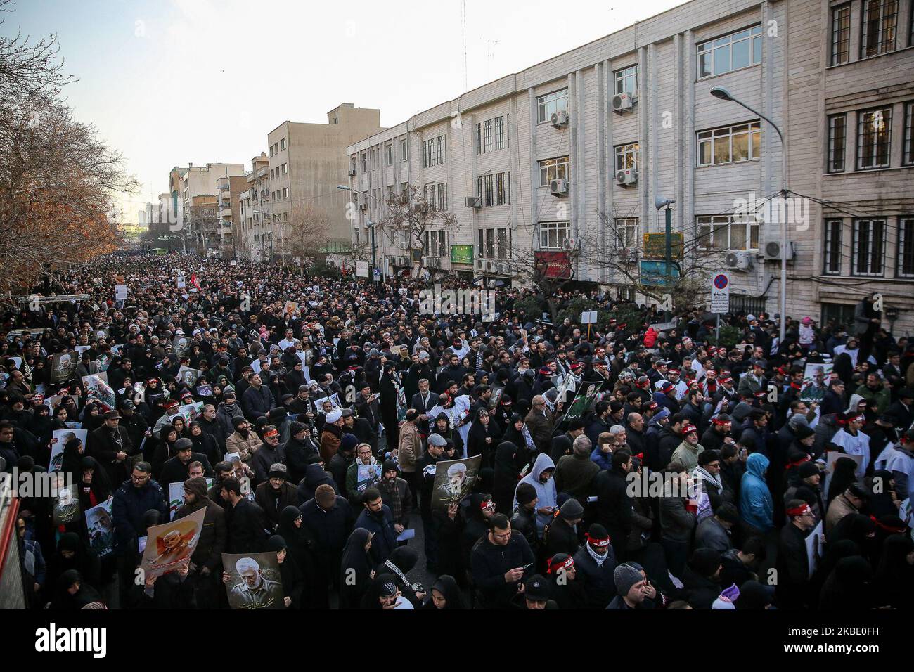People take part in the funeral procession of IRGC Quds Force commander ...