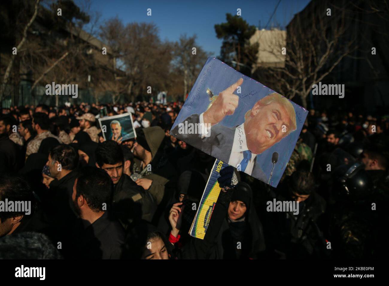 People take part in the funeral procession of IRGC Quds Force commander ...