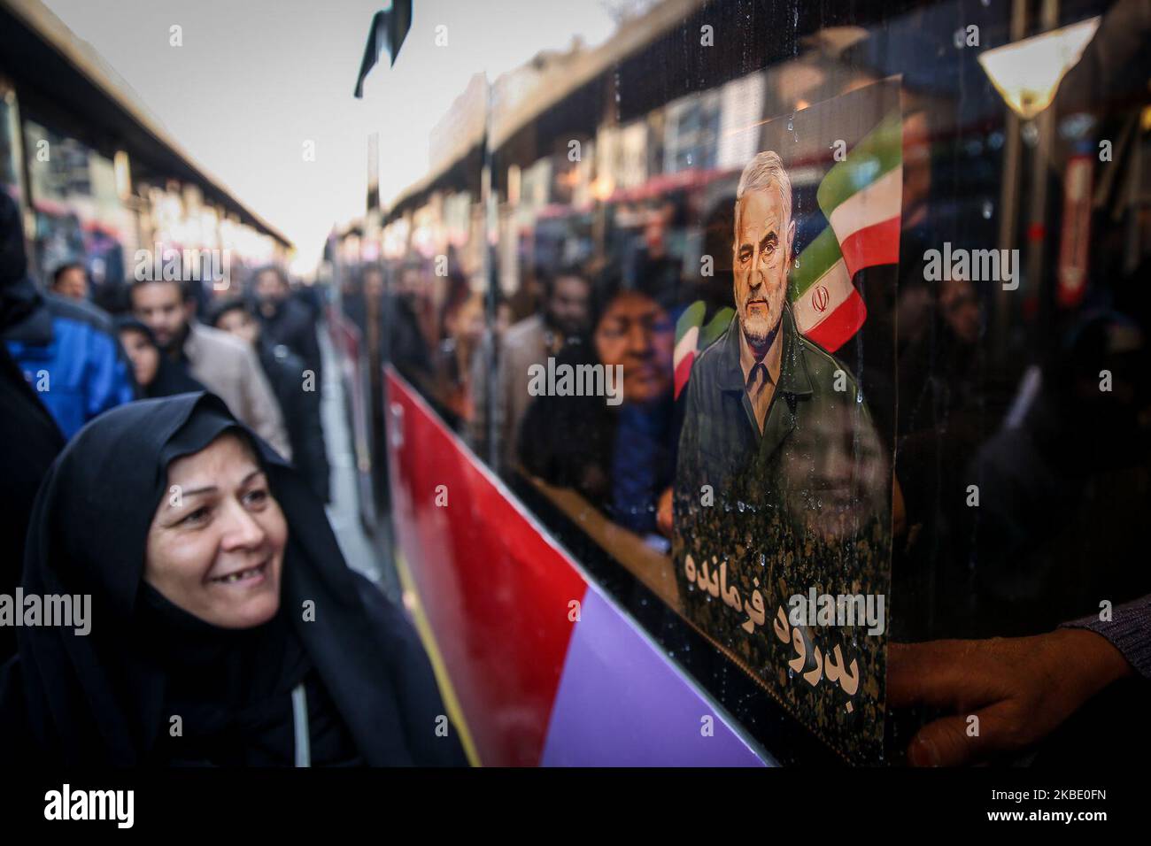 People take part in the funeral procession of IRGC Quds Force commander ...