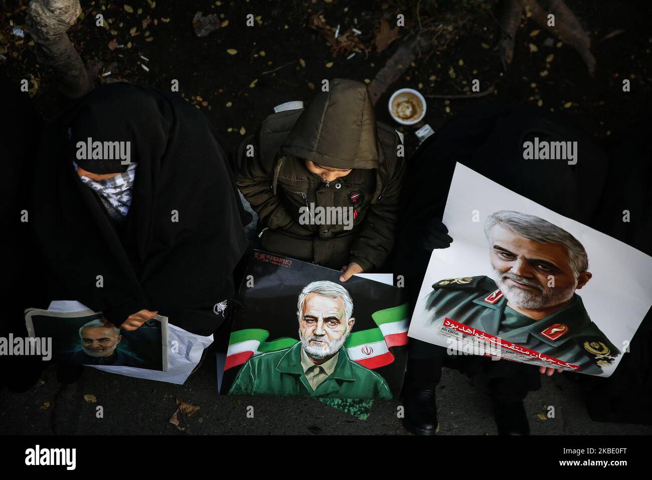 People take part in the funeral procession of IRGC Quds Force commander ...
