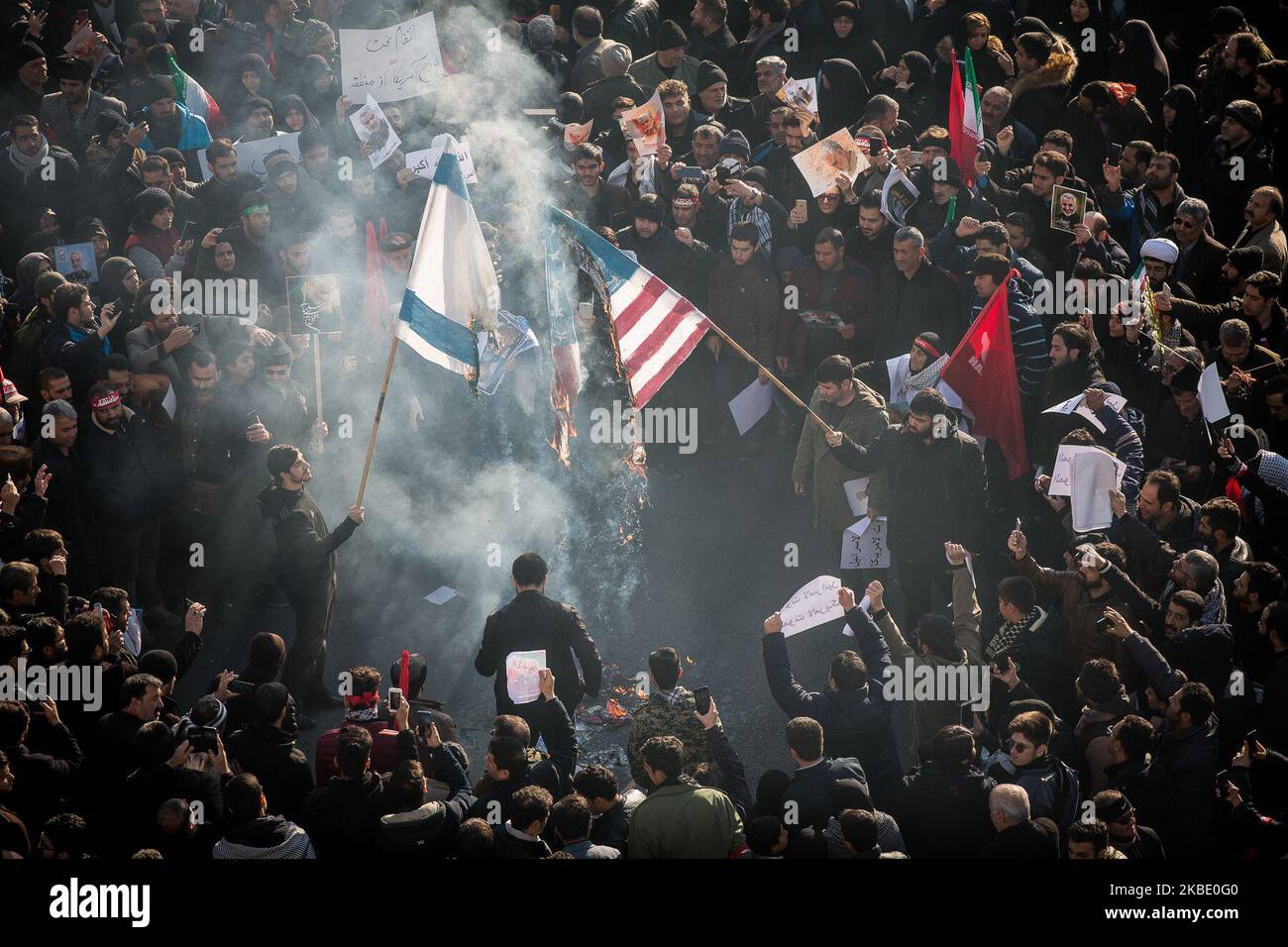 People take part in the funeral procession of IRGC Quds Force commander ...
