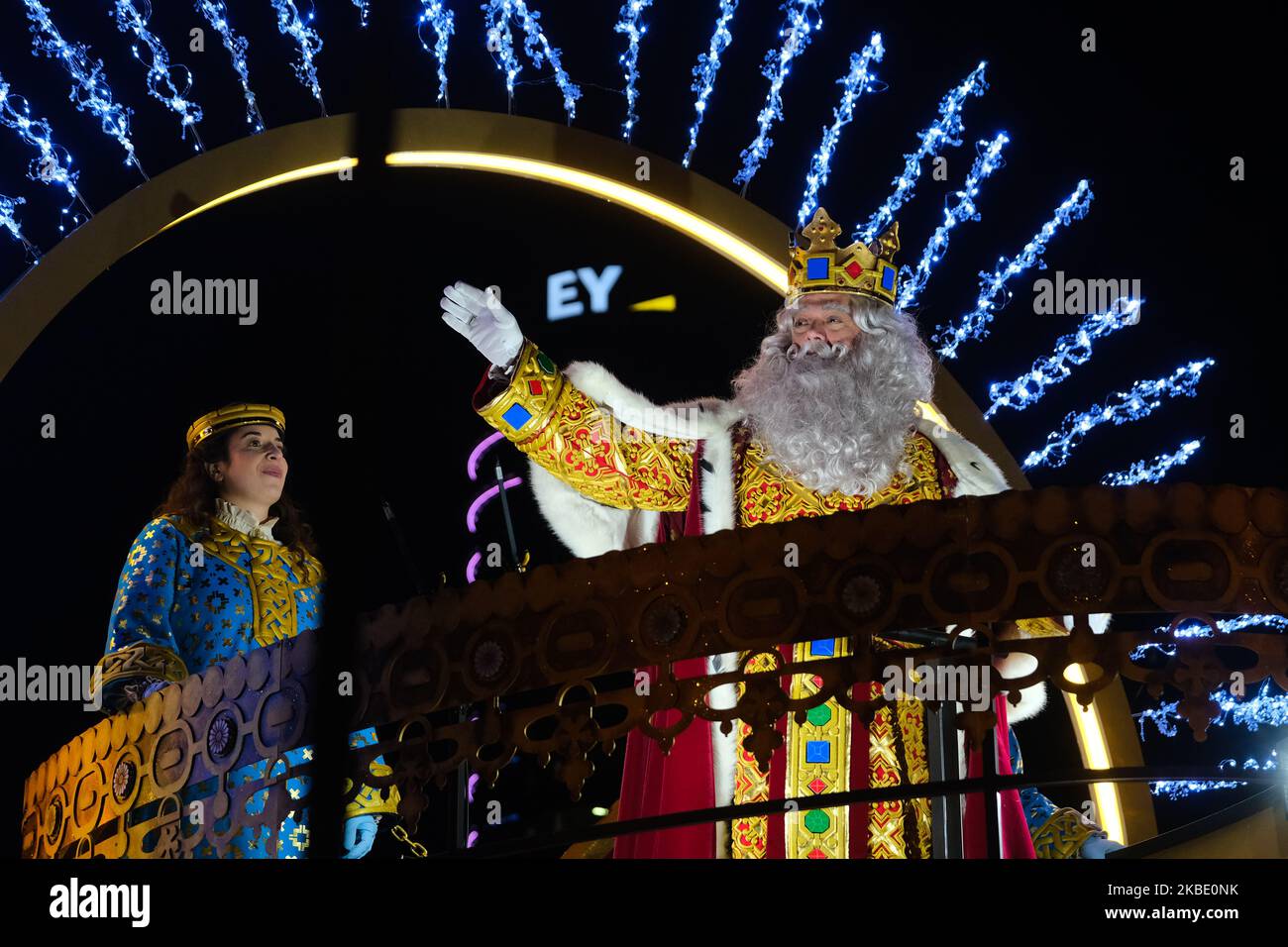 A view of the Three Kings parade in Madrid, Spain, 05 January 2020.The ...