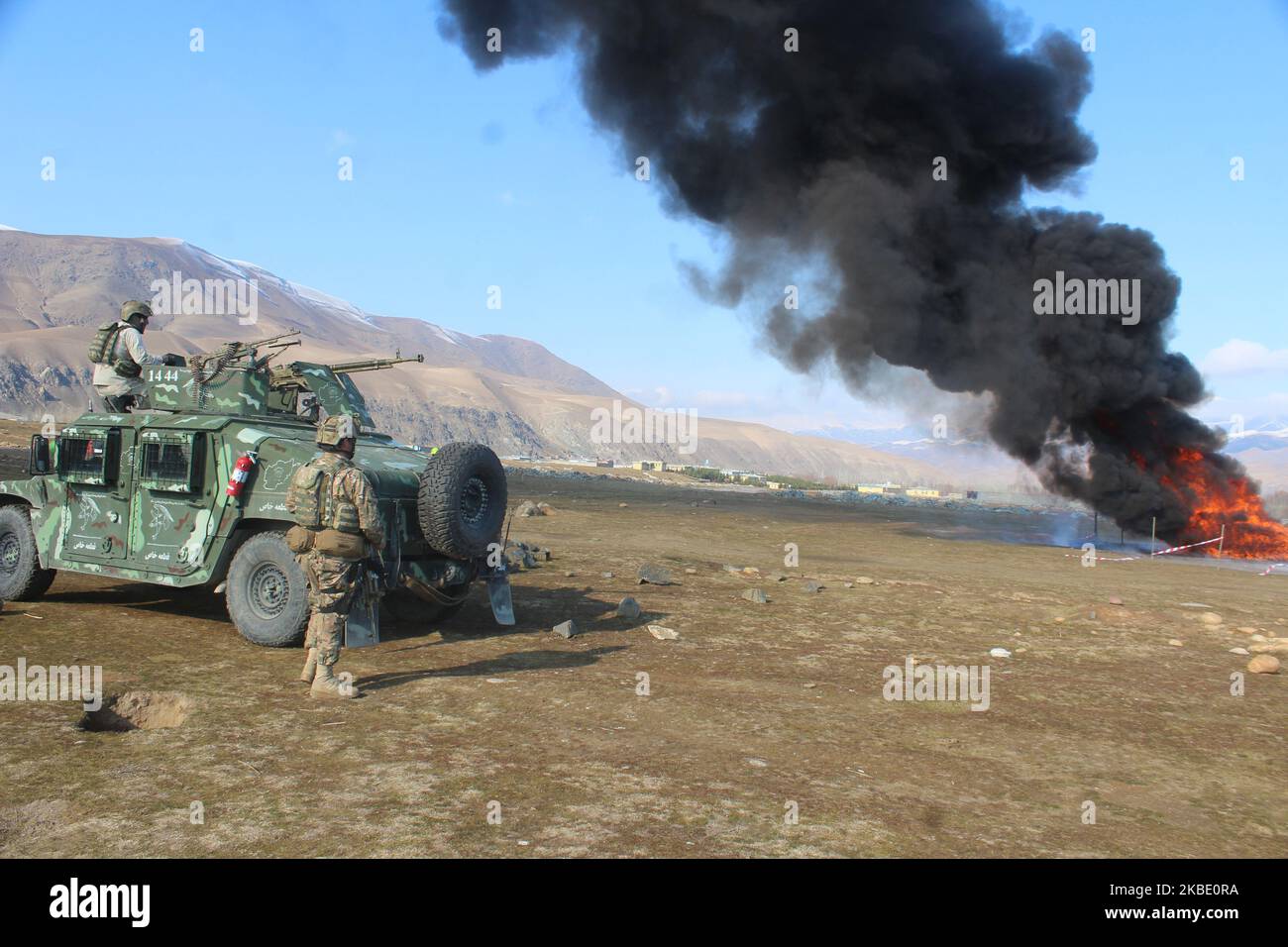 Badakhshan police burned 1,300kg of drugs in Faisalabad on 3 January 2020.These materials were ...