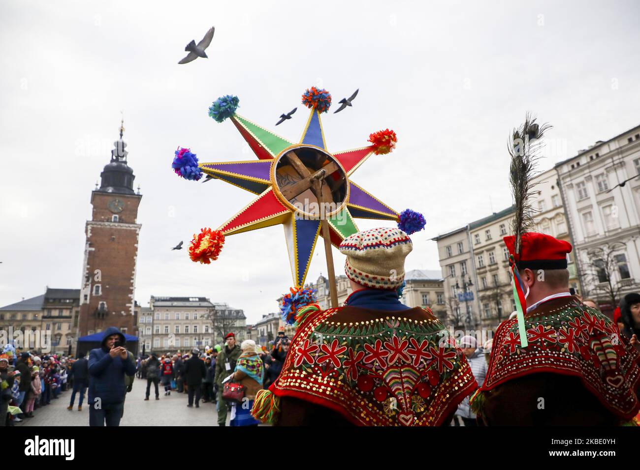 People take part in the Epiphany, known as Three Kings' Day, in Krakow ...