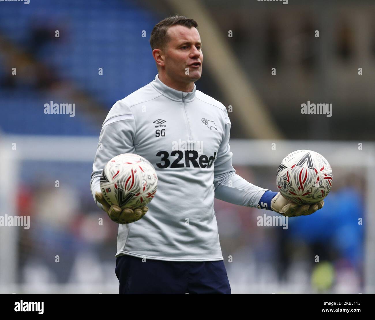 Goalkeeping Coach: Shay Given of Derby County during Emirates FA Cup ...