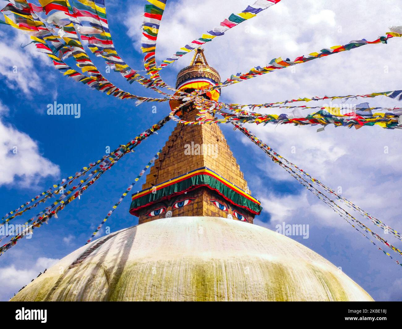 Boudhanath Stupa, Kathmandu, Nepal. (Photo by John Fredricks/NurPhoto ...
