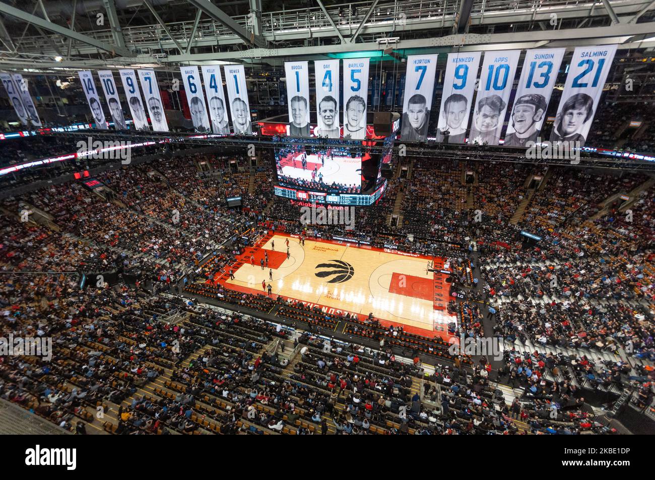 General view of Scotiabank Arena during the Toronto Raptors vs Brooklyn ...