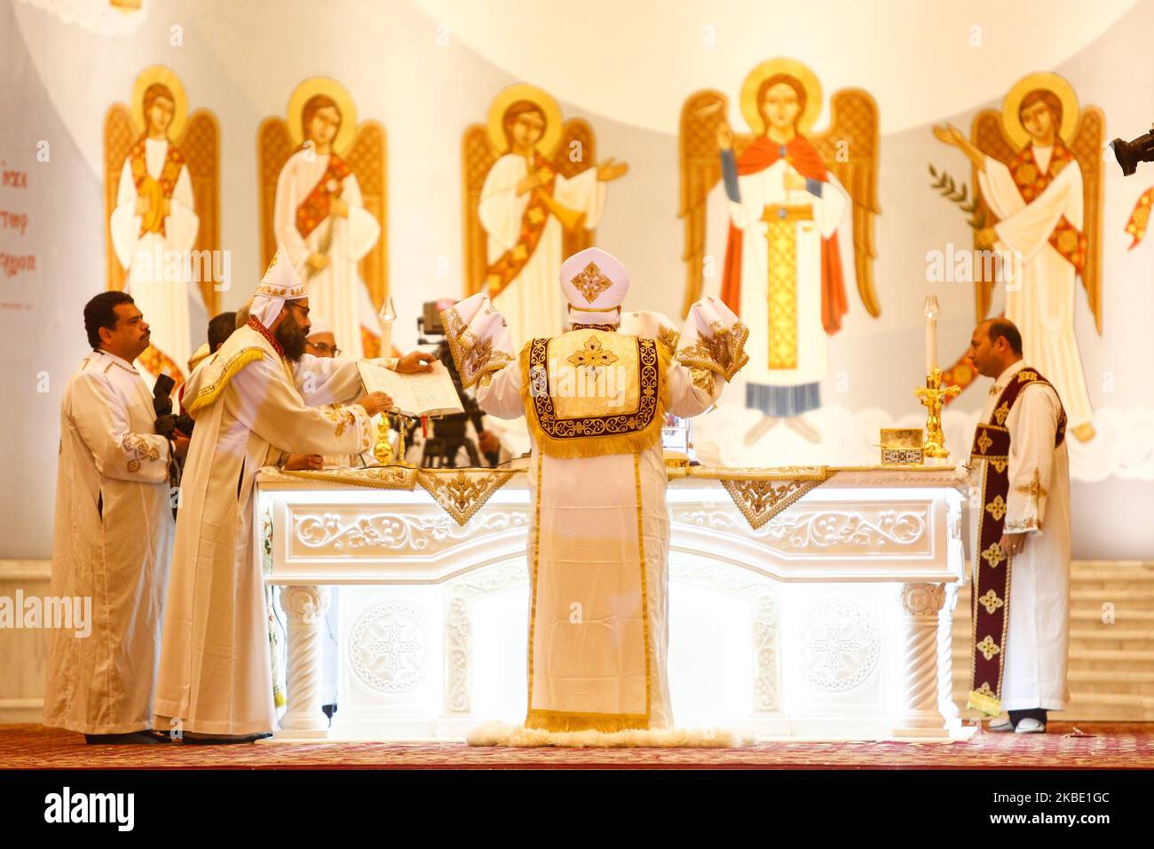The Christmas Eve mass, according to the Eastern Orthodox calendar at ...