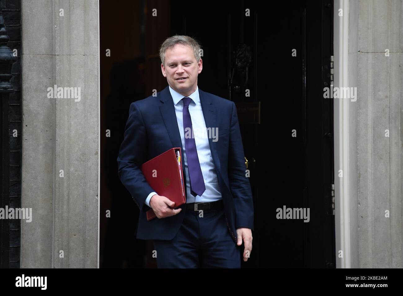 Transport Secretary Grant Shapps leaves Downing Street after the first ...