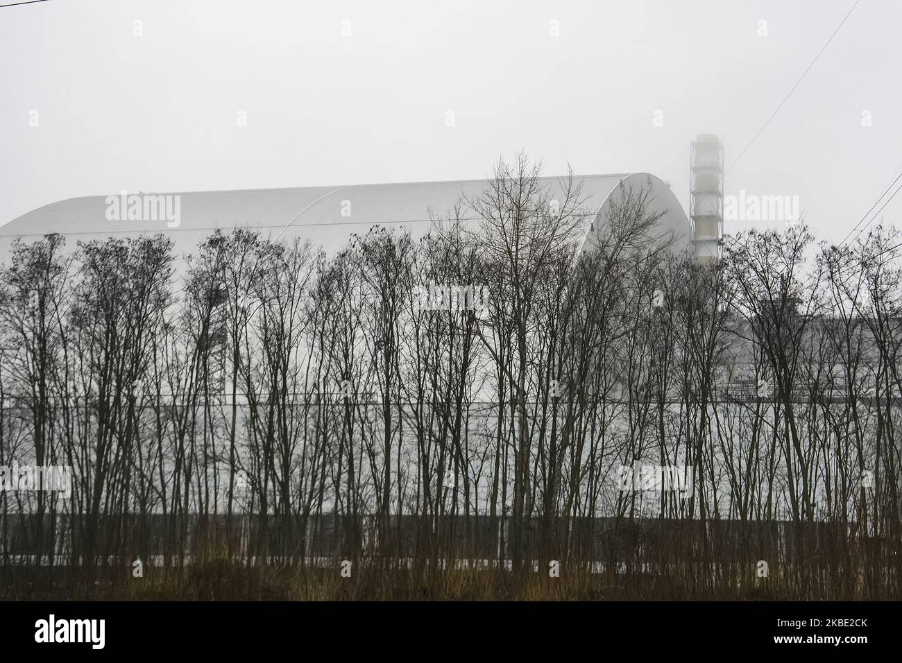 New safe confinement arch over reactor 4 of Chornobyl Nuclear Power ...