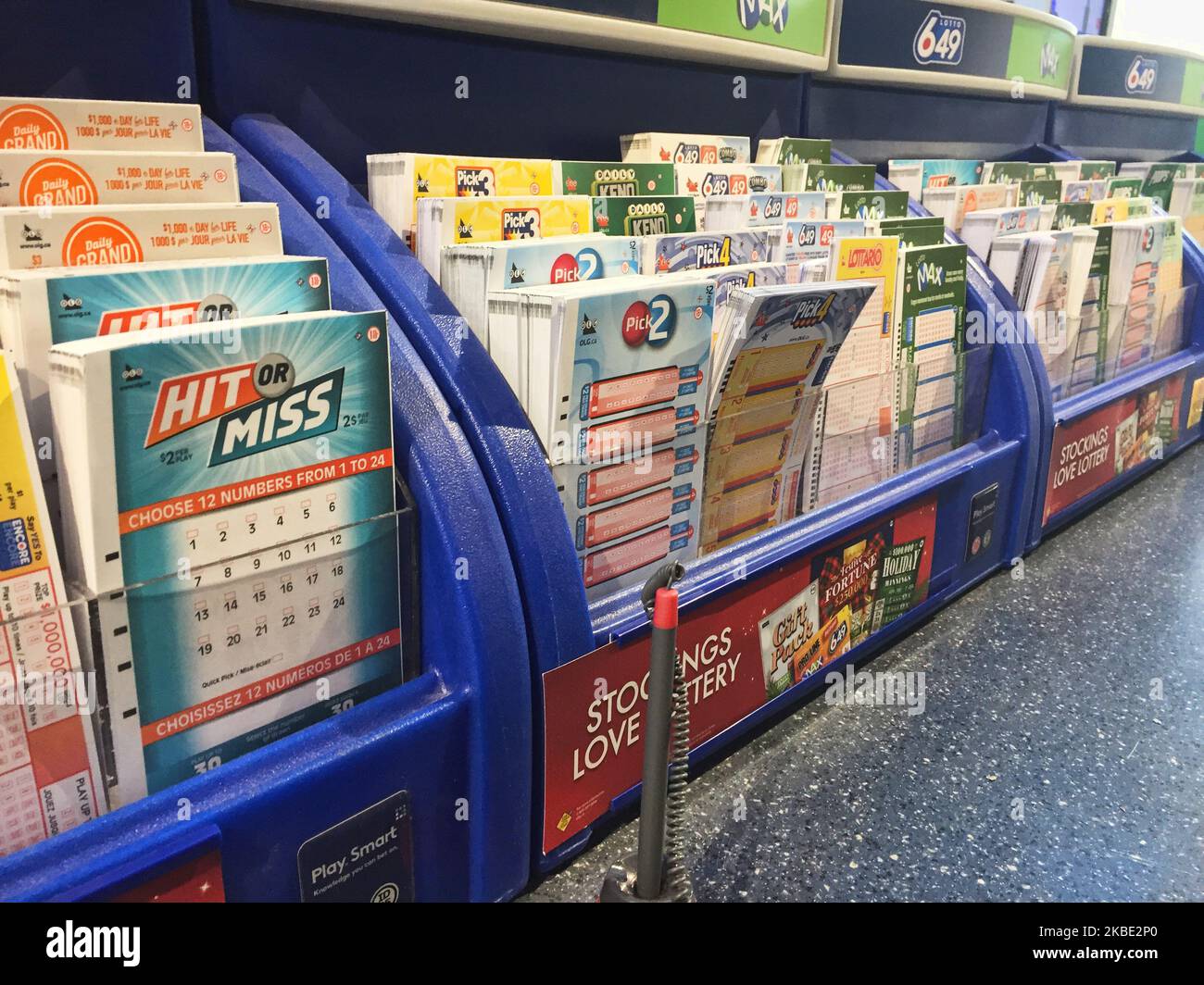 Lottery number selection slips hi-res stock photography and images - Alamy