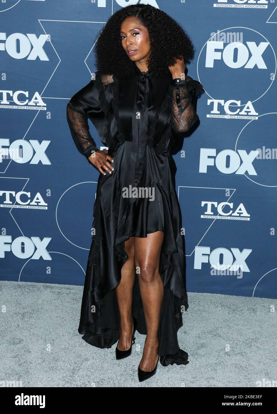 PASADENA, LOS ANGELES, CALIFORNIA, USA - JANUARY 07: Actress Tasha Smith arrives at the FOX ...