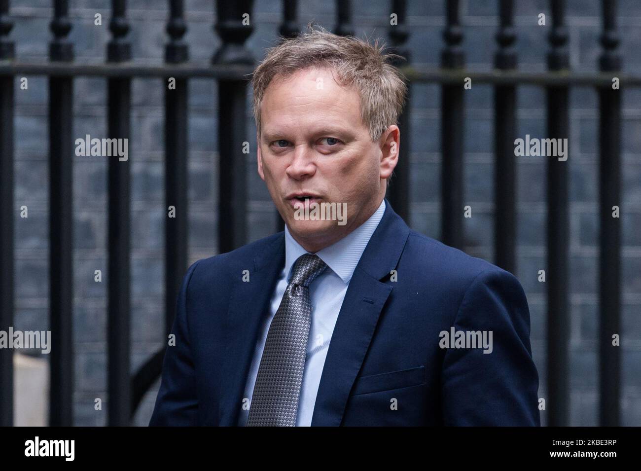 Secretary of State for Transport Grant Shapps arrives in Downing Street ...