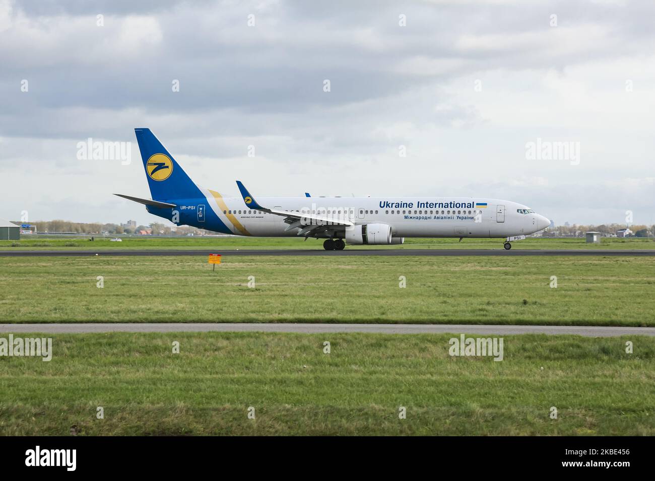 Ukraine International Airlines UIA Boeing 737 aircraft as seen landing ...