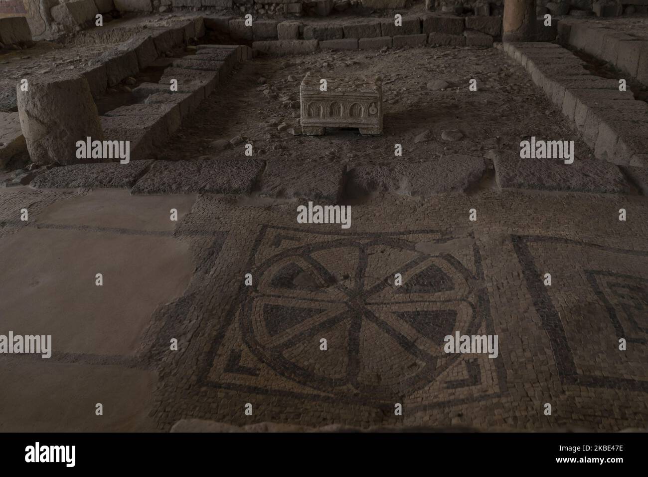 archaeological site of Magdala (Israel) .And according to tradition, it ...