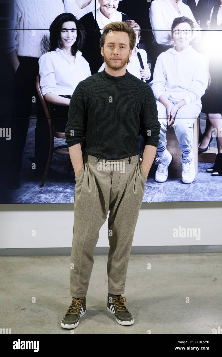 Spanish actor Pablo Rivero attends the 'Cuentame como paso' new season ...