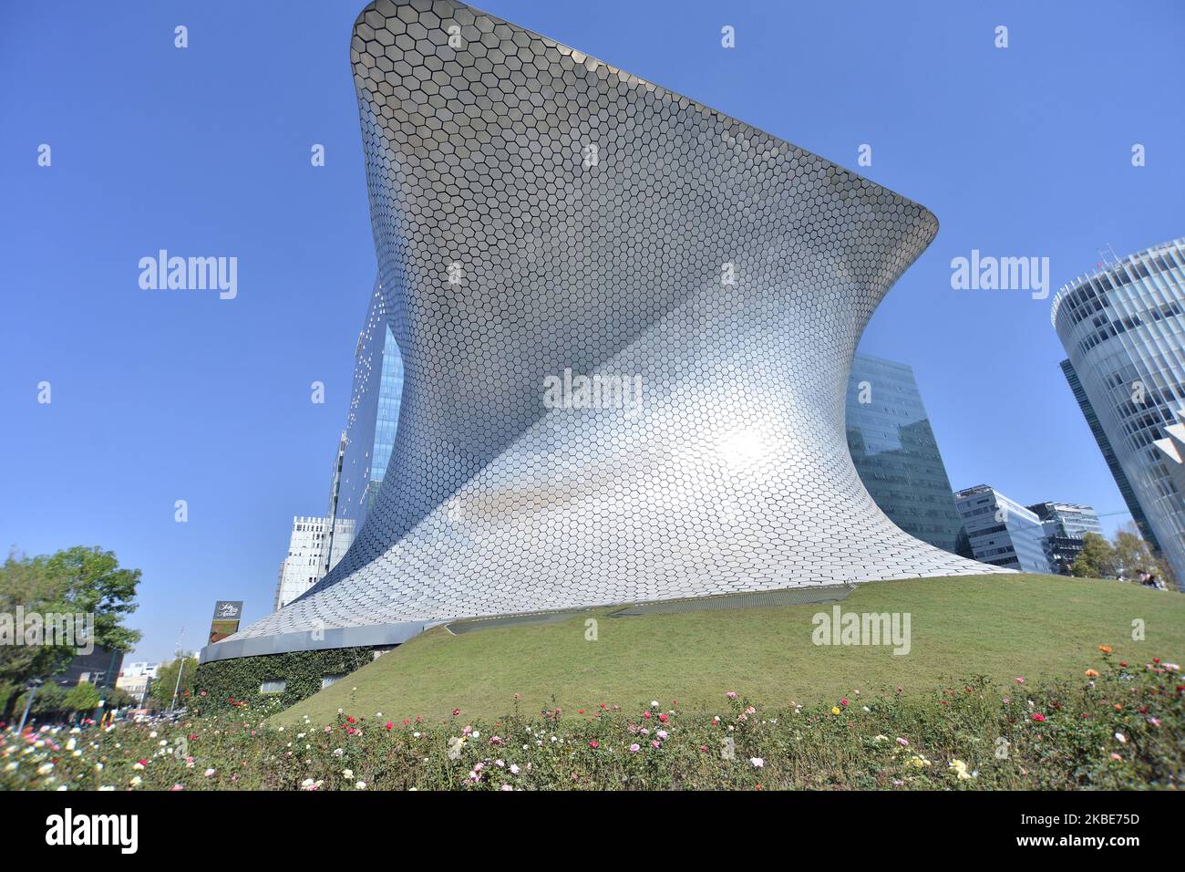 General view of the Soumaya Museum building on January 10, 2020 in ...