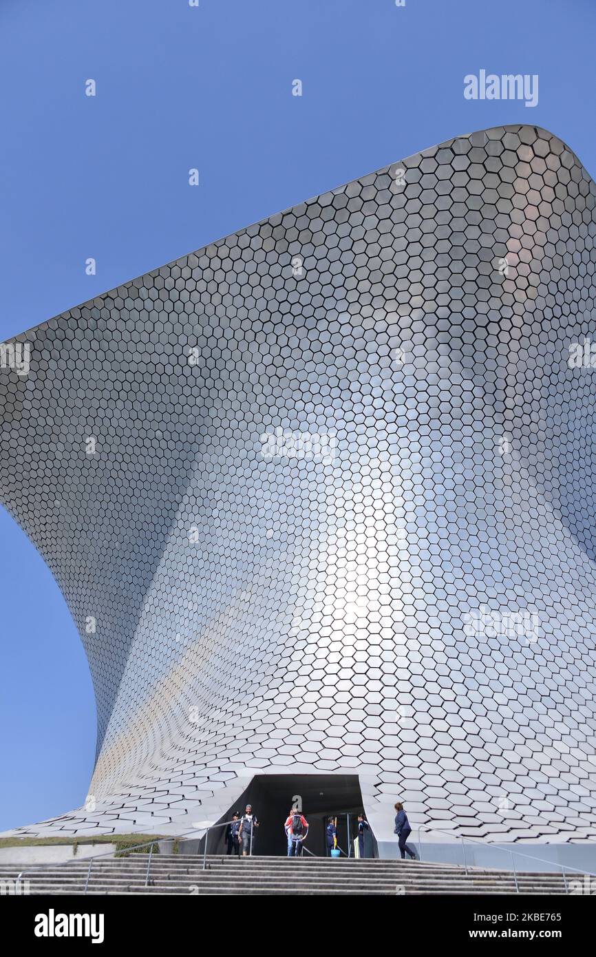 General view of the Soumaya Museum building on January 10, 2020 in ...