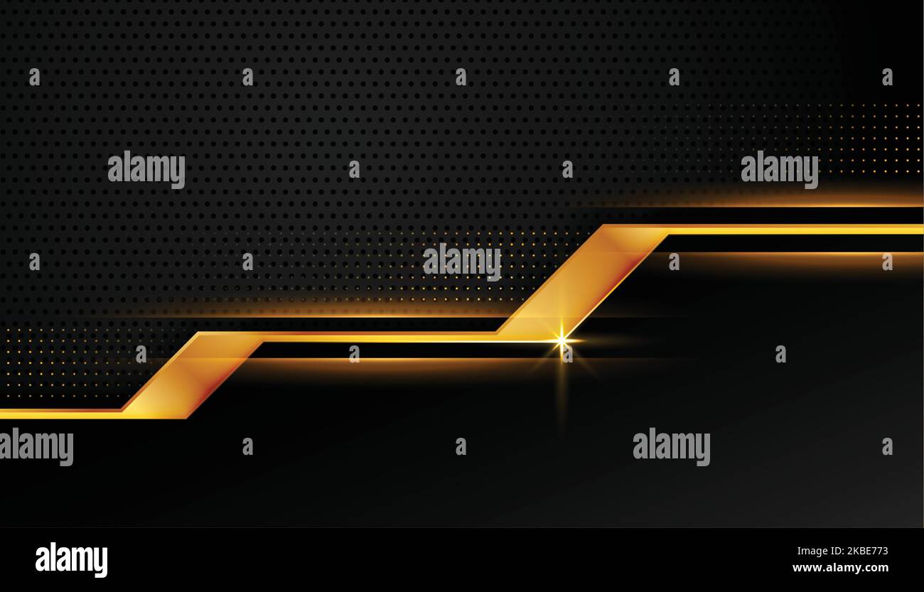 stylish black and goldem vip background design Stock Vector Image & Art ...