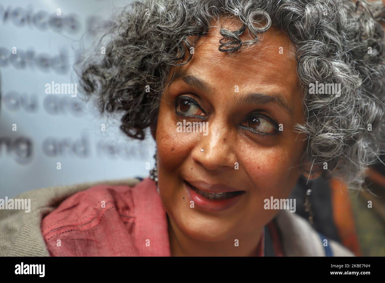 Noted Author and Activist Of India Arundhati Roy reaches Jamia to show ... Noted Author and Activist Of India Arundhati Roy reaches Jamia to show ...