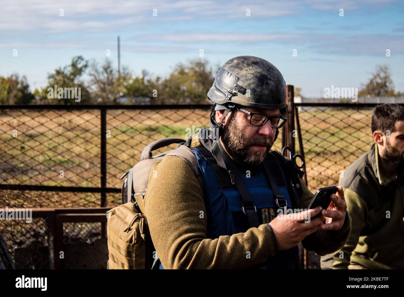 Ukraine, Kherson - October 19, 2022 Jan Husar at the Kherson front line ...
