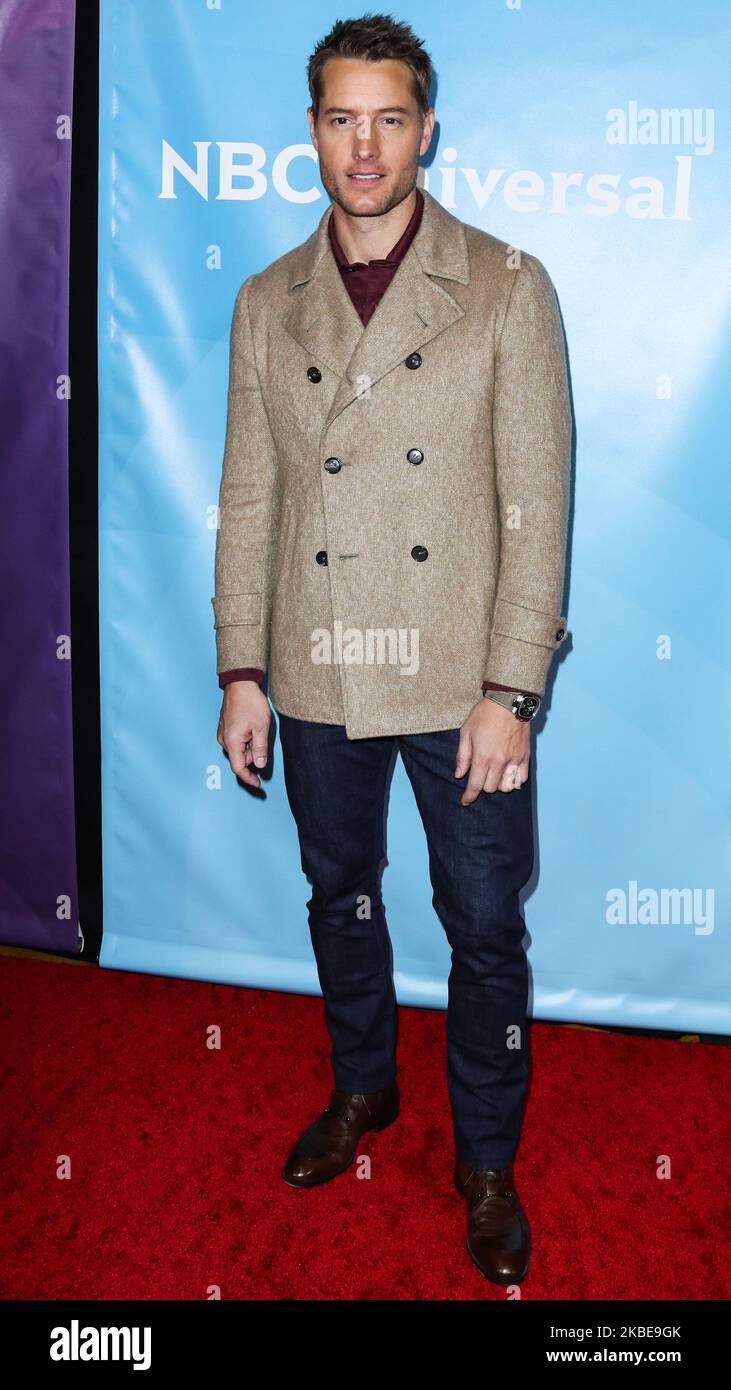 PASADENA, LOS ANGELES, CALIFORNIA, USA - JANUARY 11: Justin Hartley ...