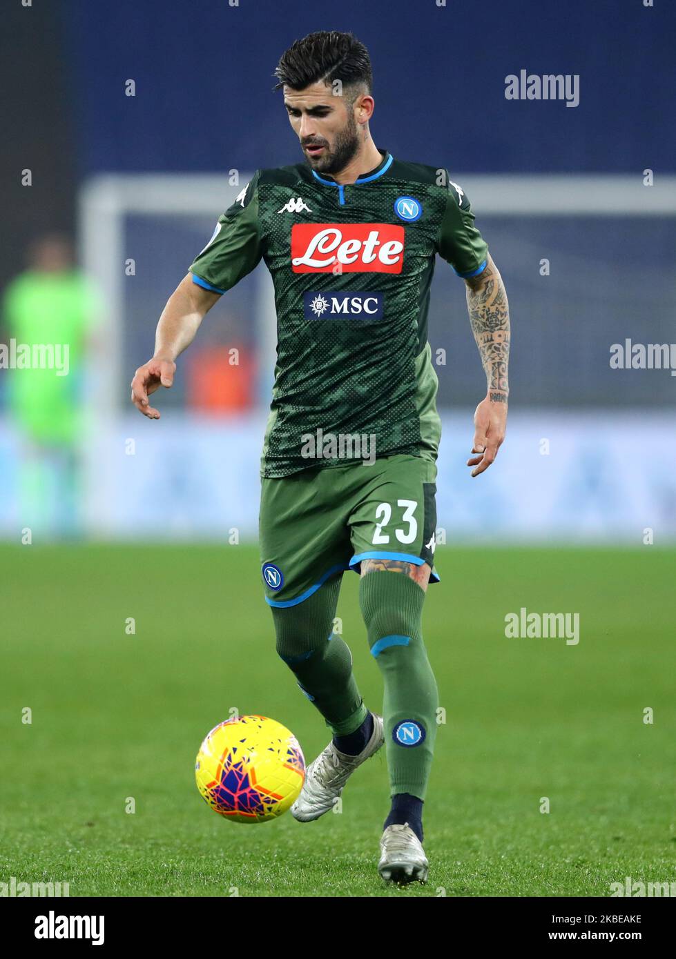 Elseid Hysaj of Napoli during the football Serie A match SS Lazio v SSC ...