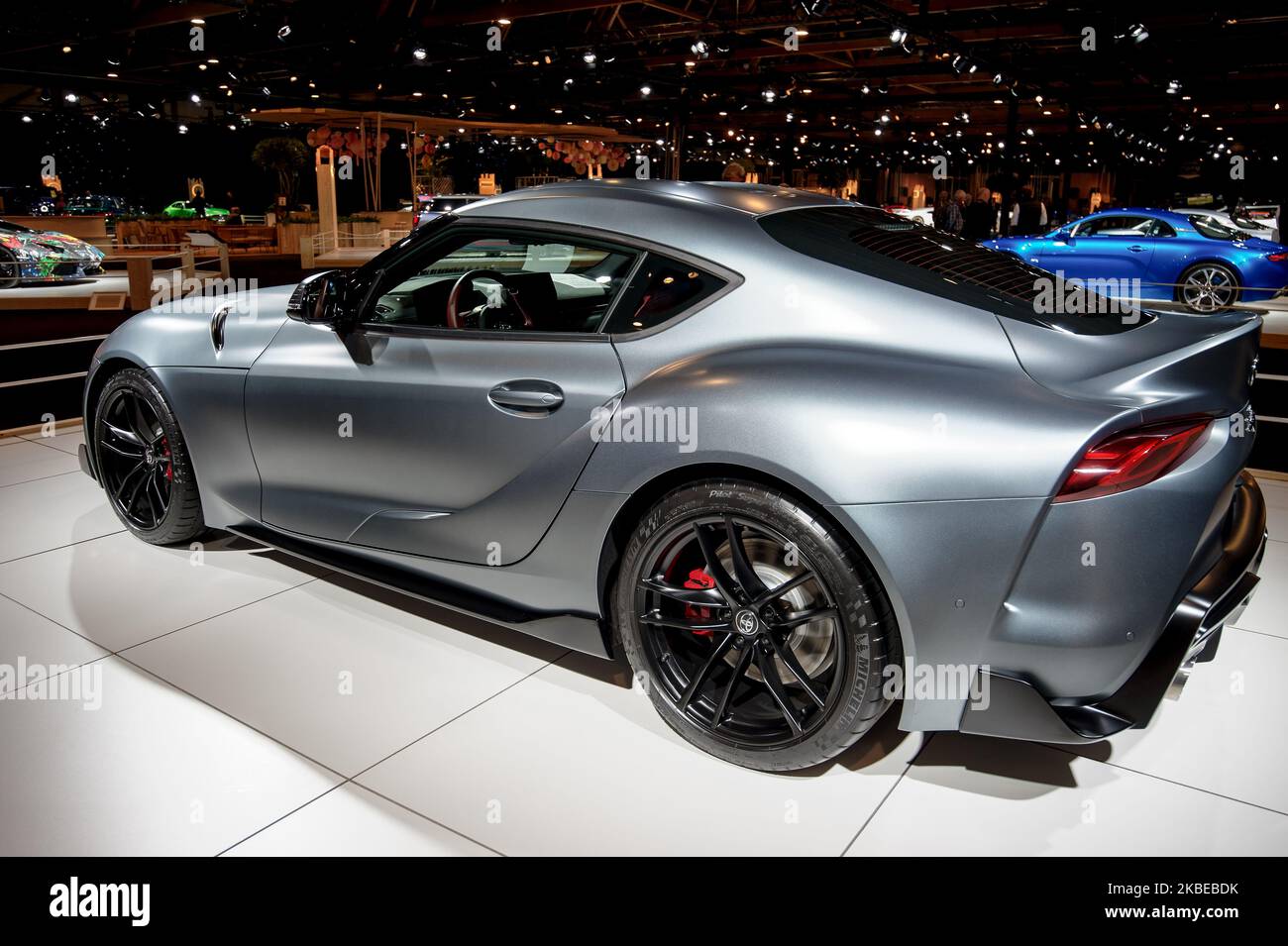 At Brussels Dream Cars Show 2020 the brand Toyota exhibits its new ...