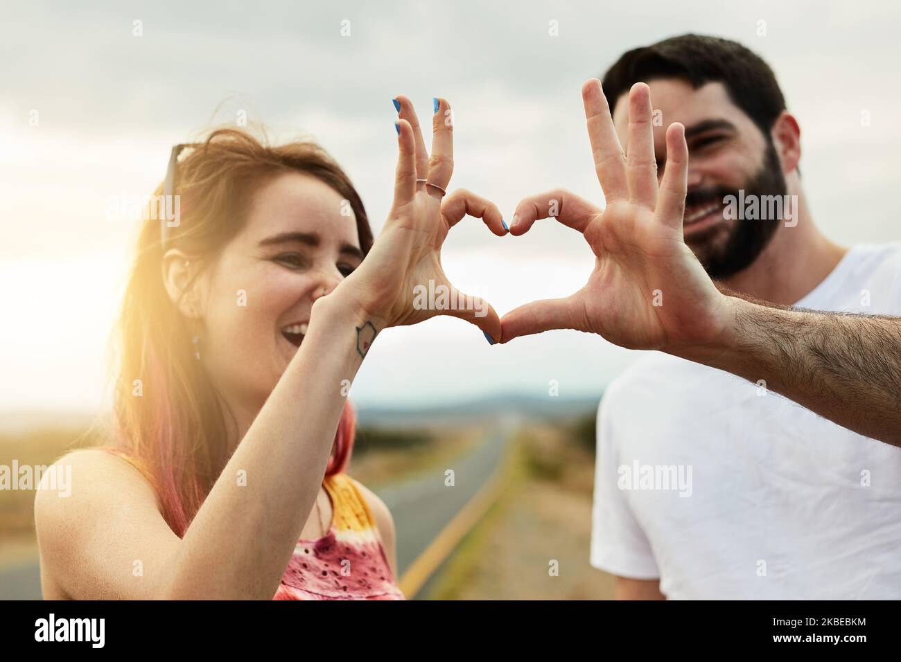 We will always be friends. two young friends putting their hands ...