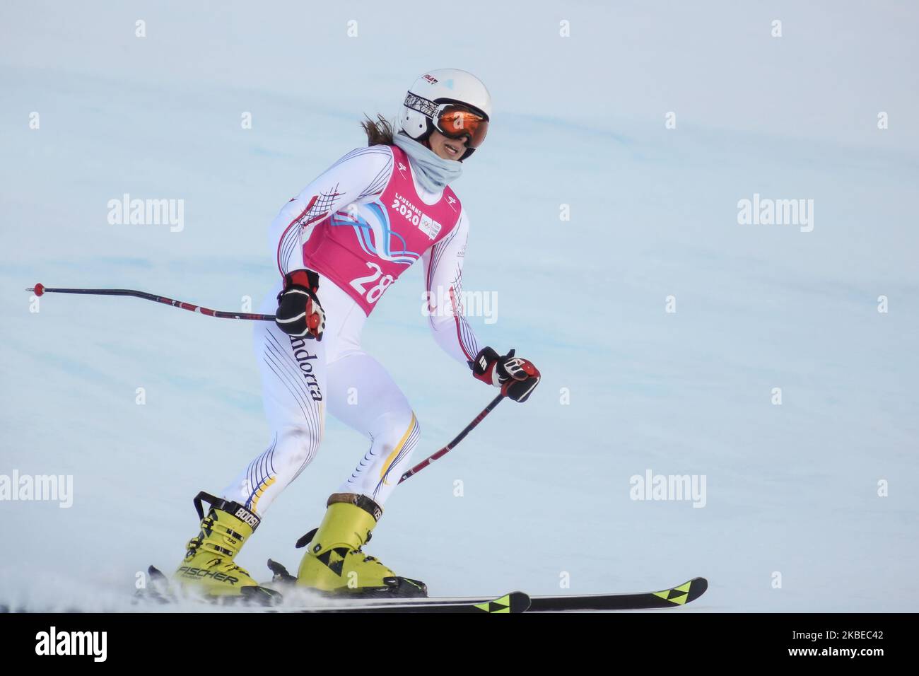Carla MIJARES RUF from Andora competes in Woman's Giant Slalom during ...