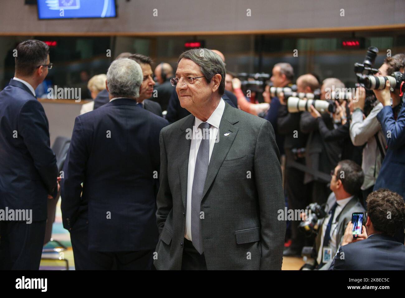 Cypriot president nikos anastasiadis hi-res stock photography and ...