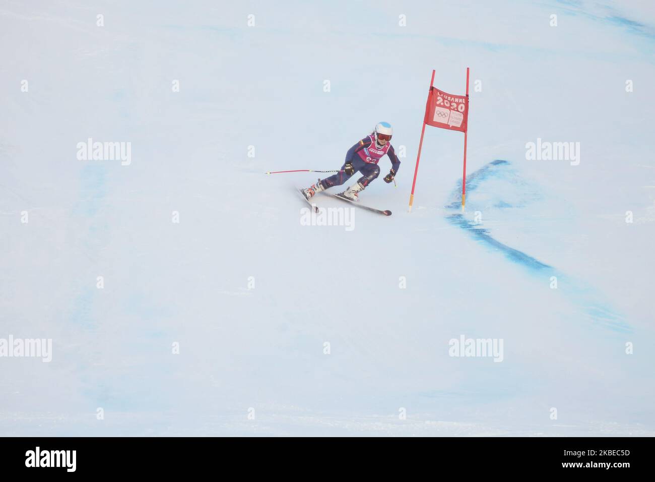 Sarah ESCOBAR from Ecuador competes in Woman's Giant Slalom during ...