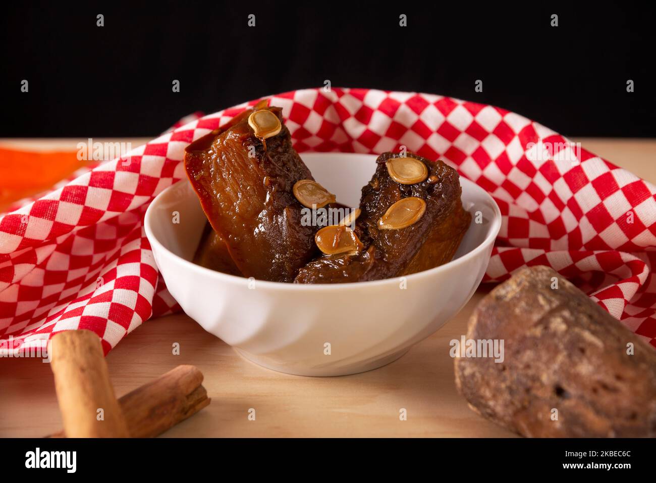 Dulce de Calabaza. Mexican dessert whose main ingredients are pumpkin ...