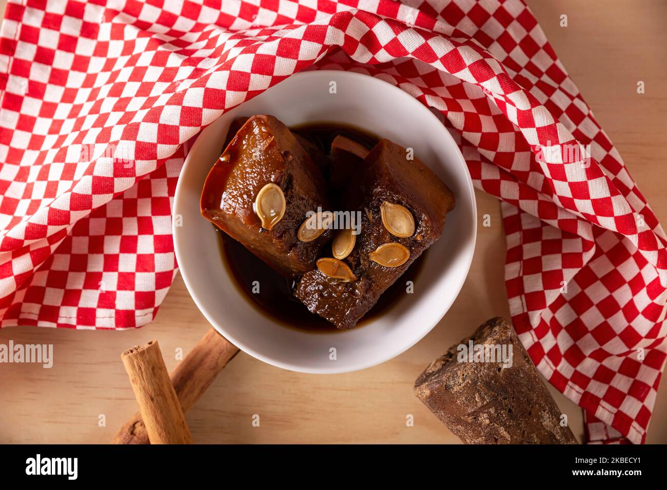 Dulce de Calabaza. Mexican dessert whose main ingredients are pumpkin ...