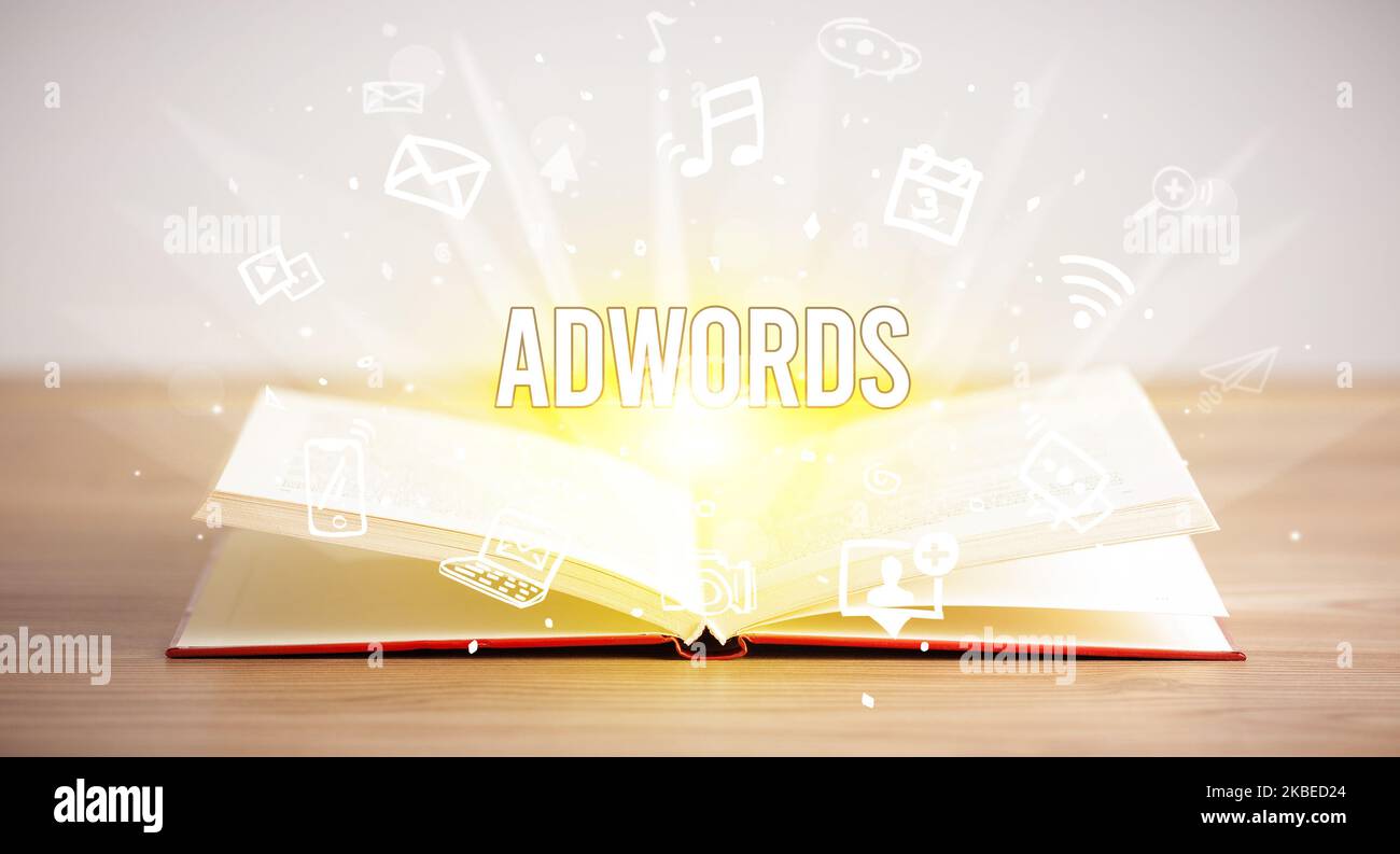 open book with business inscription Stock Photo - Alamy