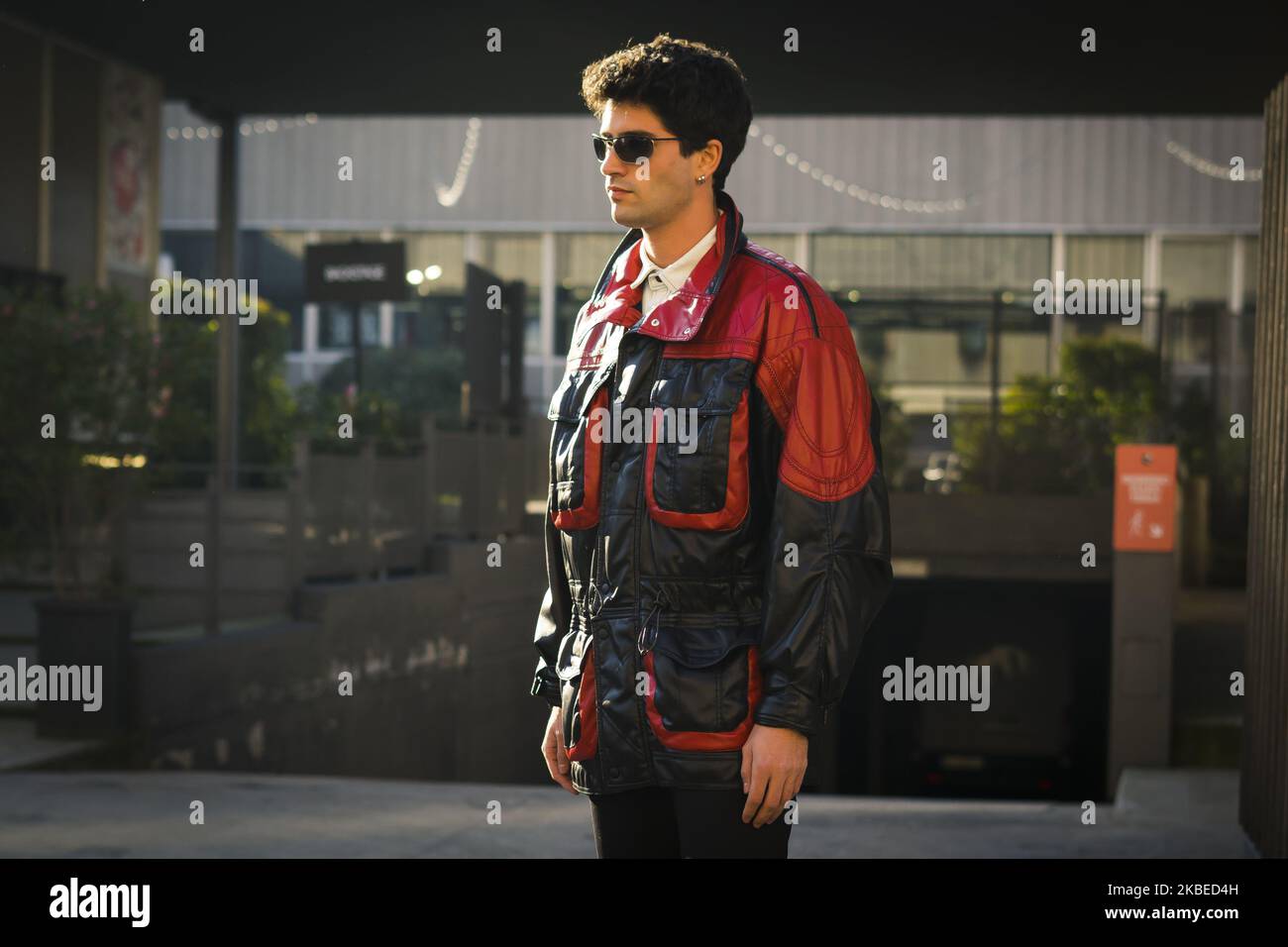 Guest arrives during the Milan Men's Fashion Week Fall/Winter 2020/ ...