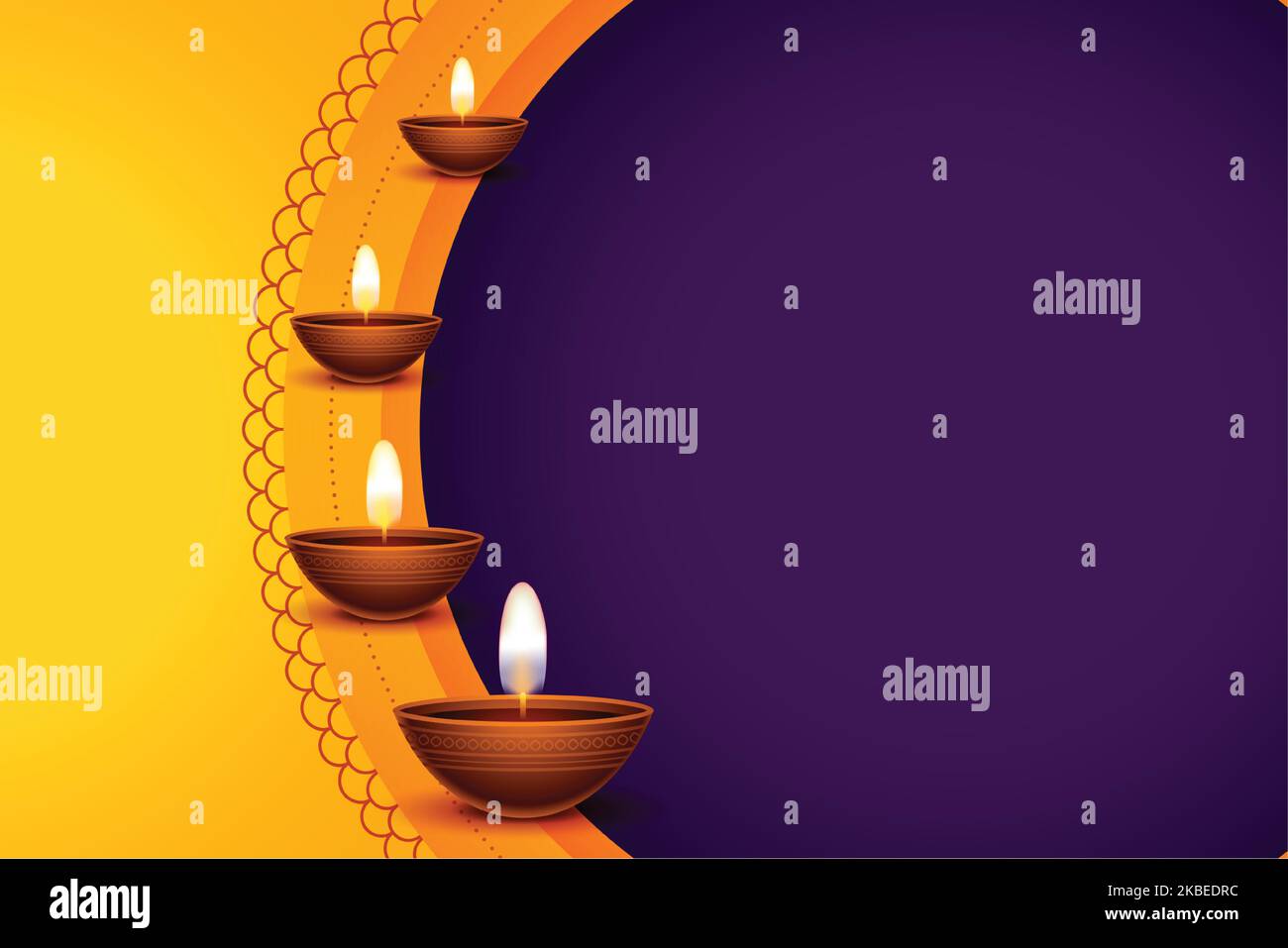 Puja lamp Stock Vector Images - Alamy