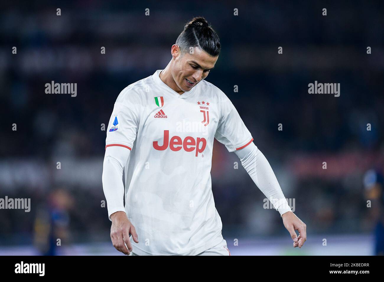 Cristiano Ronaldo of Juventus looks dejected during the Serie A match ...