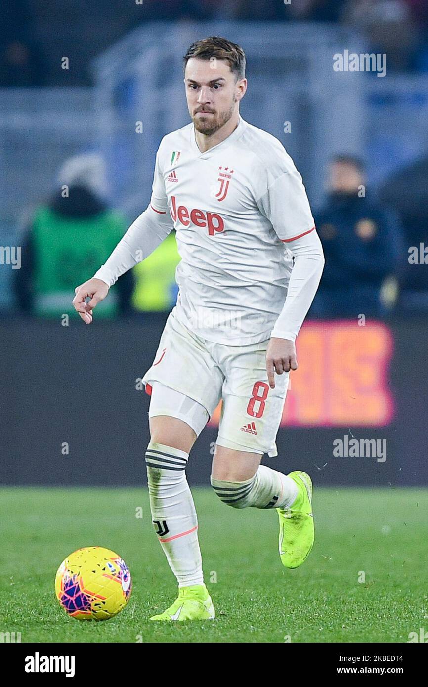 Aaron Ramsey of Juventus during the Serie A match between Roma and ...