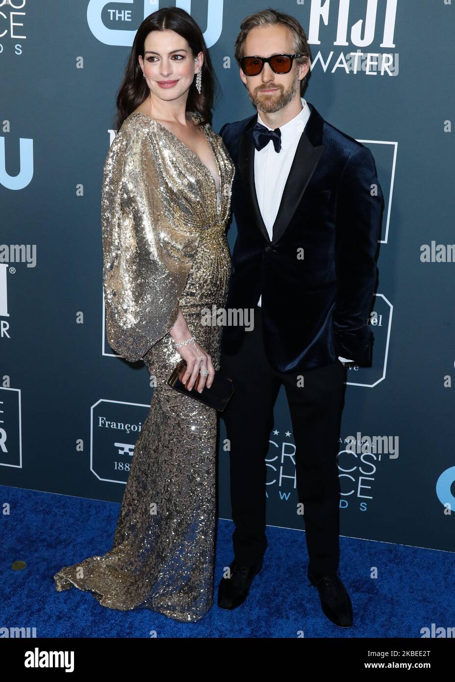 SANTA MONICA, LOS ANGELES, CALIFORNIA, USA - JANUARY 12: Anne Hathaway ...