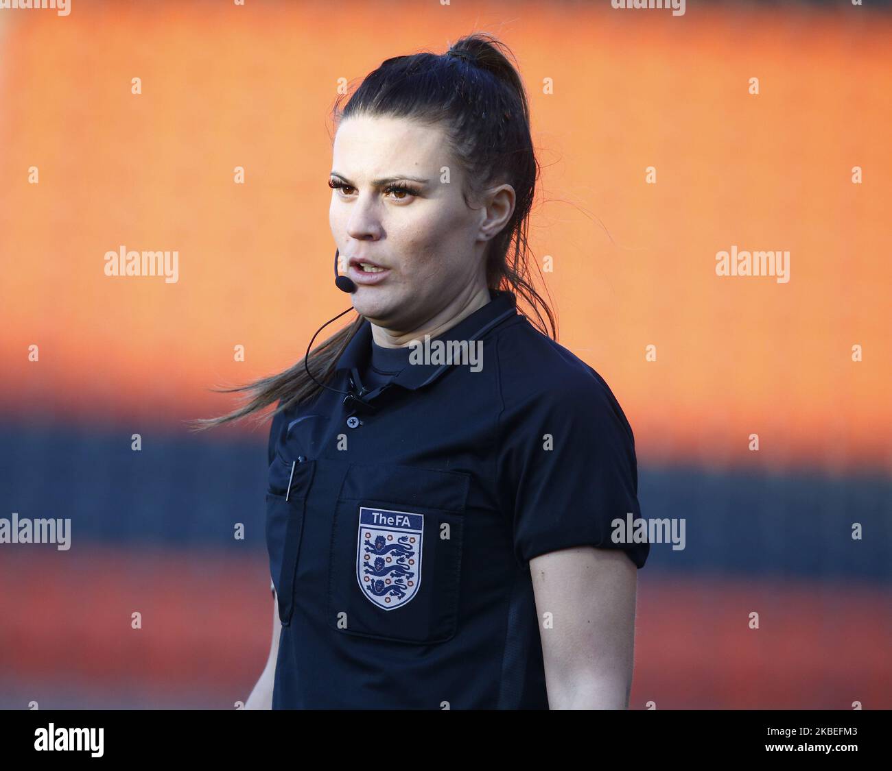 Referee Lucy Oliver during Barclays FA Women's Super League between ...