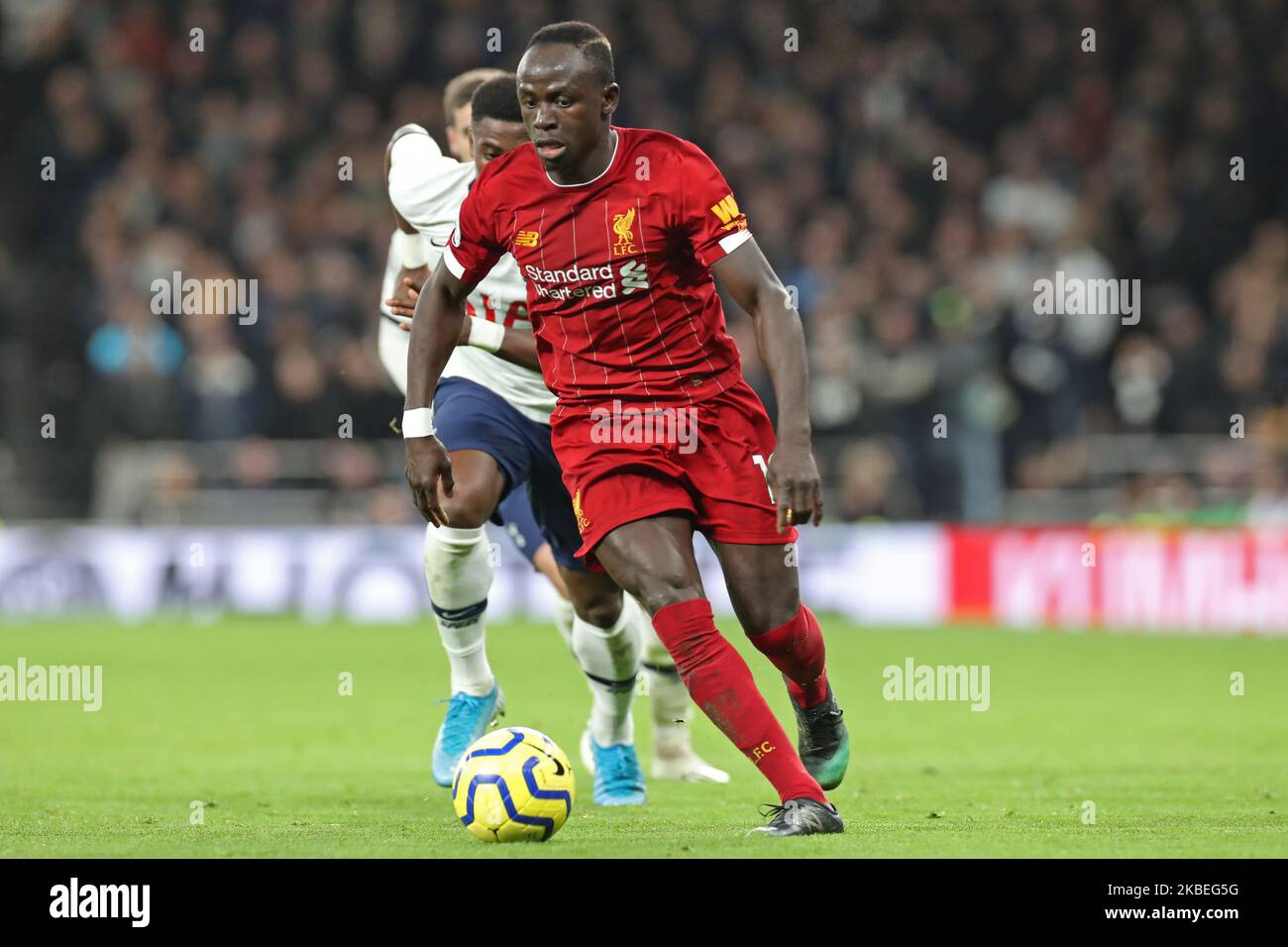 Liverpool forward Sadio Mane in action during the Premier League match ...
