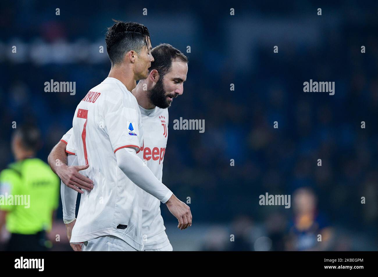 Gonzalo Higuain of Juventus and Cristiano Ronaldo of Juventus during ...