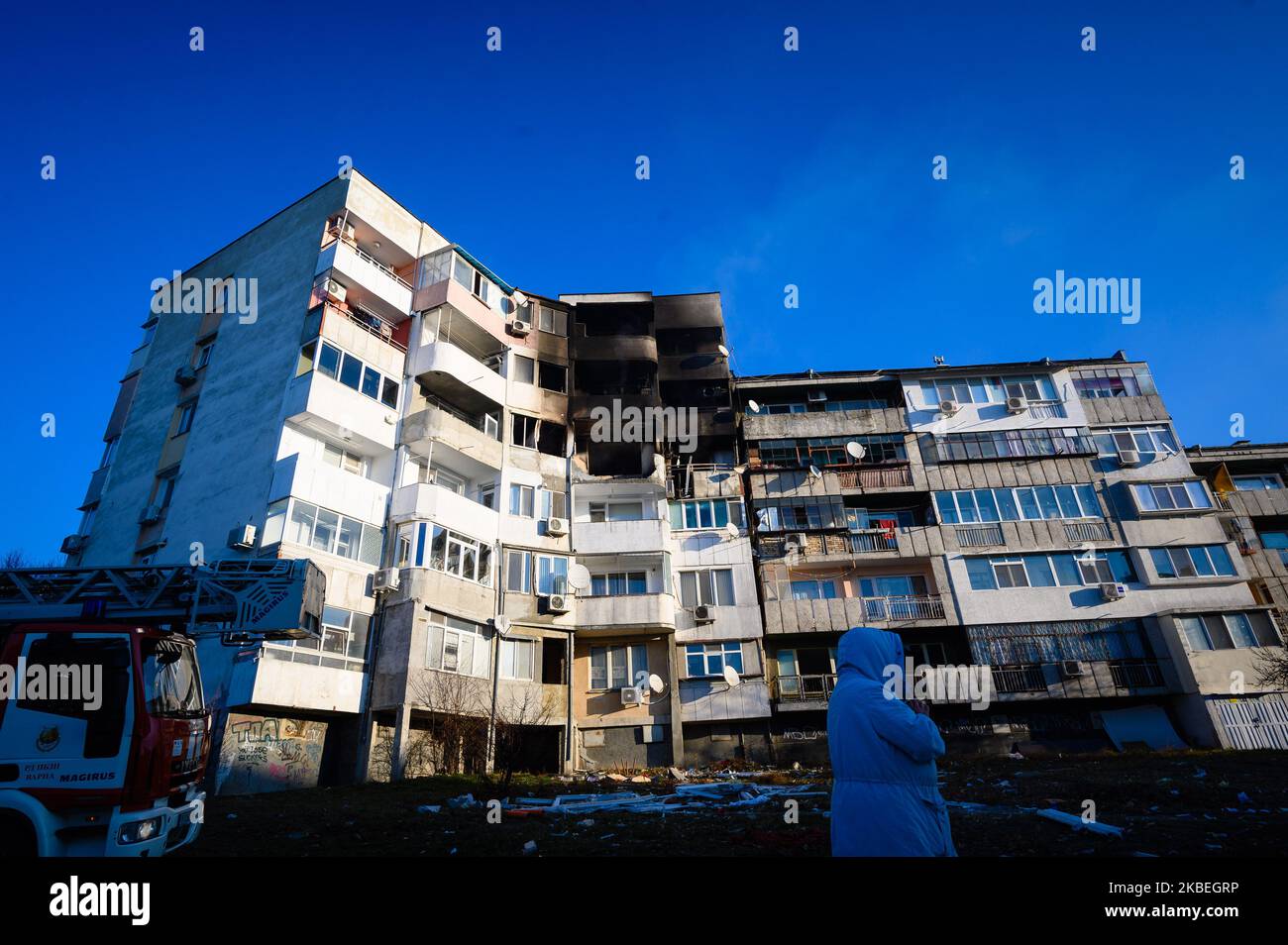 A deadly blast killed two people in a block of flats in Varna, some 450 ...