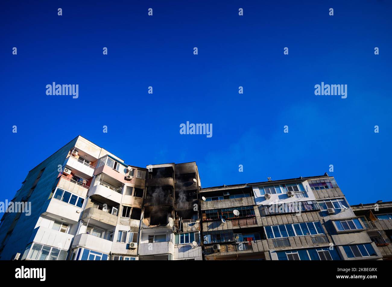 A deadly blast killed two people in a block of flats in Varna, some 450 ...